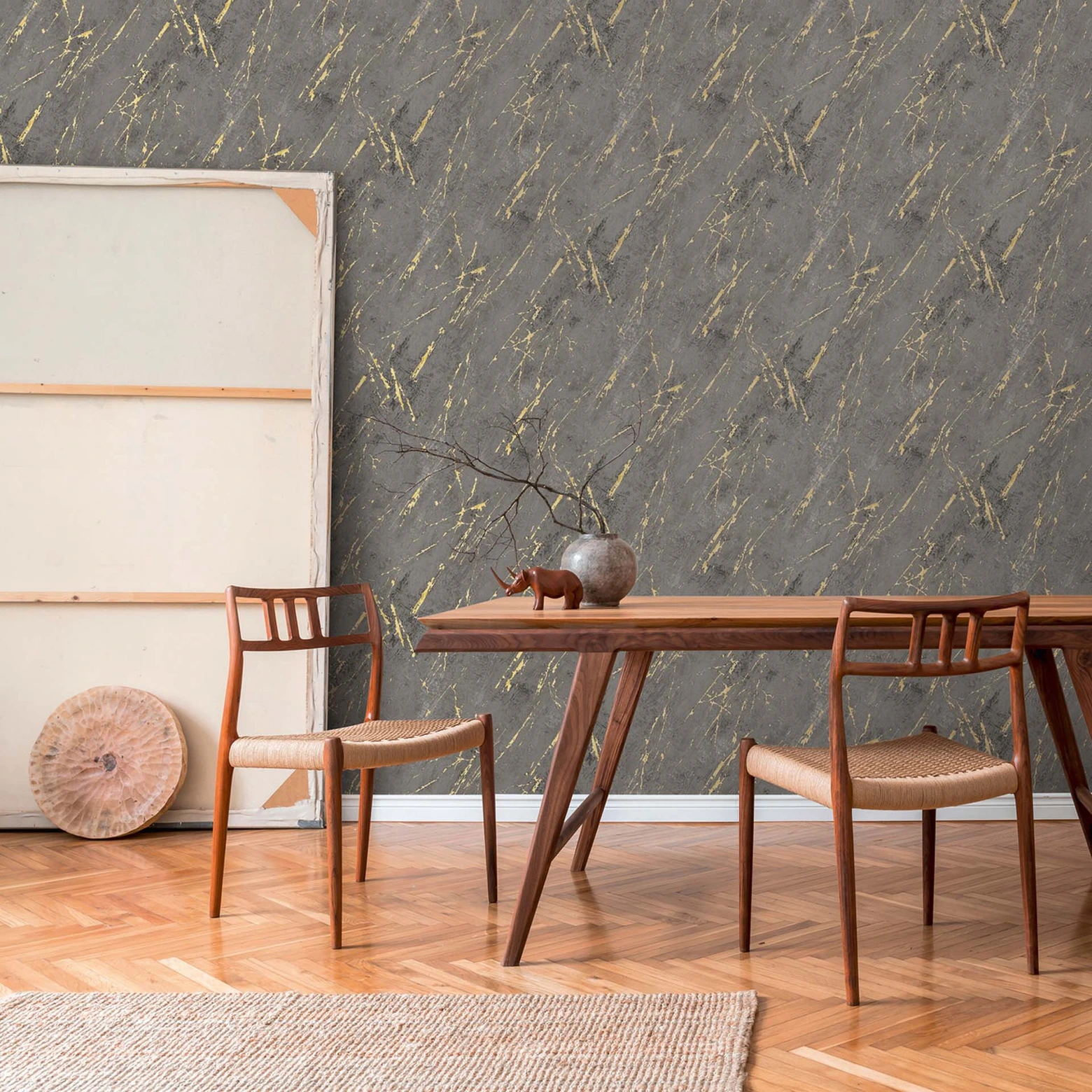 A.S. Création Vliestapete The BOS - Marmortapete Anthrazit,Gold | wall ...