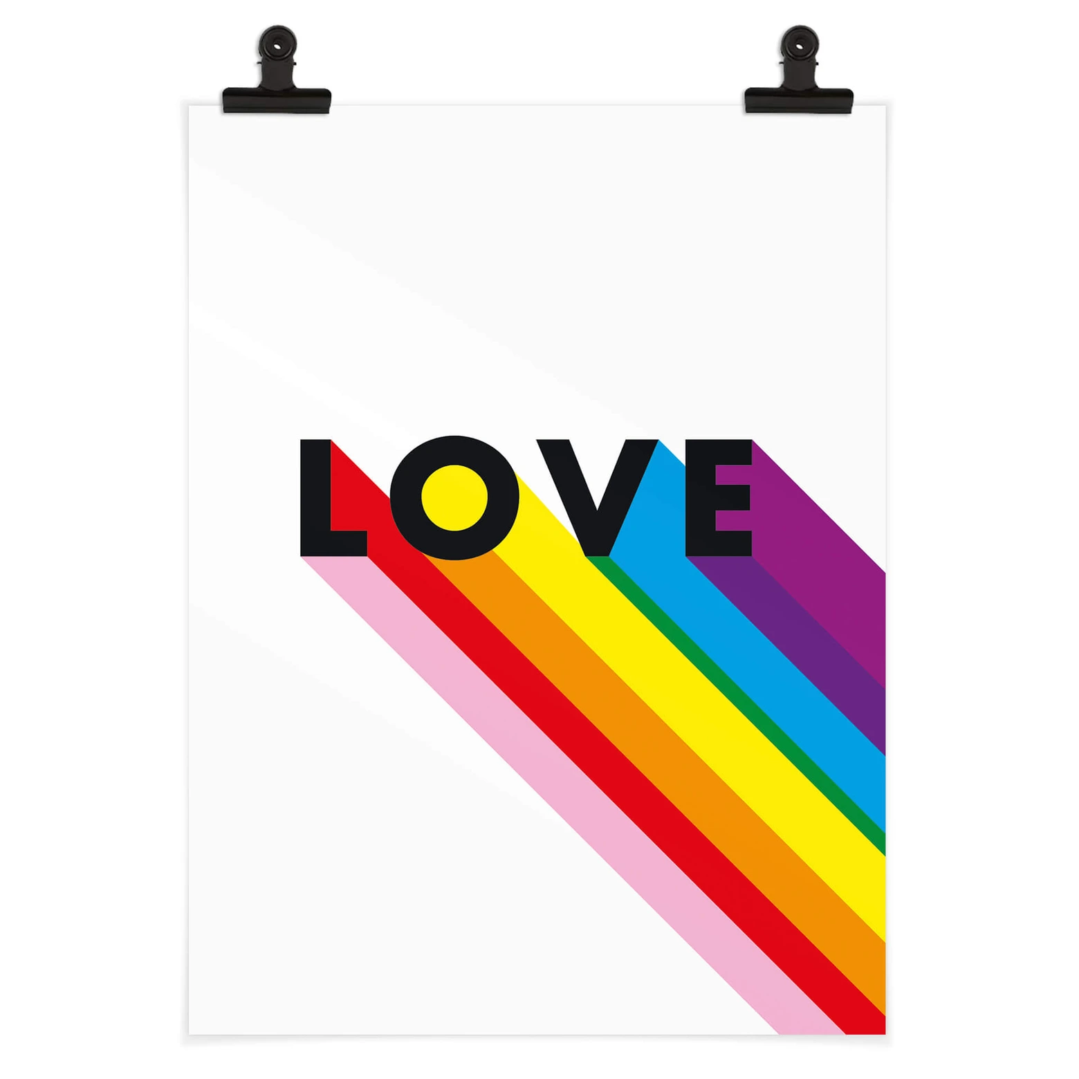 Poster LGBTQIA+ Love Regenbogen | wall-art.de
