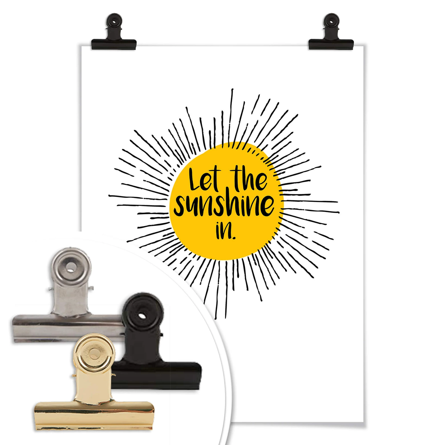 Poster Let the sunshine in | wall-art.de