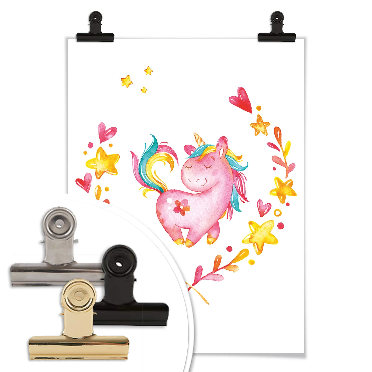 Poster Ruby the Unicorn | wall-art.de