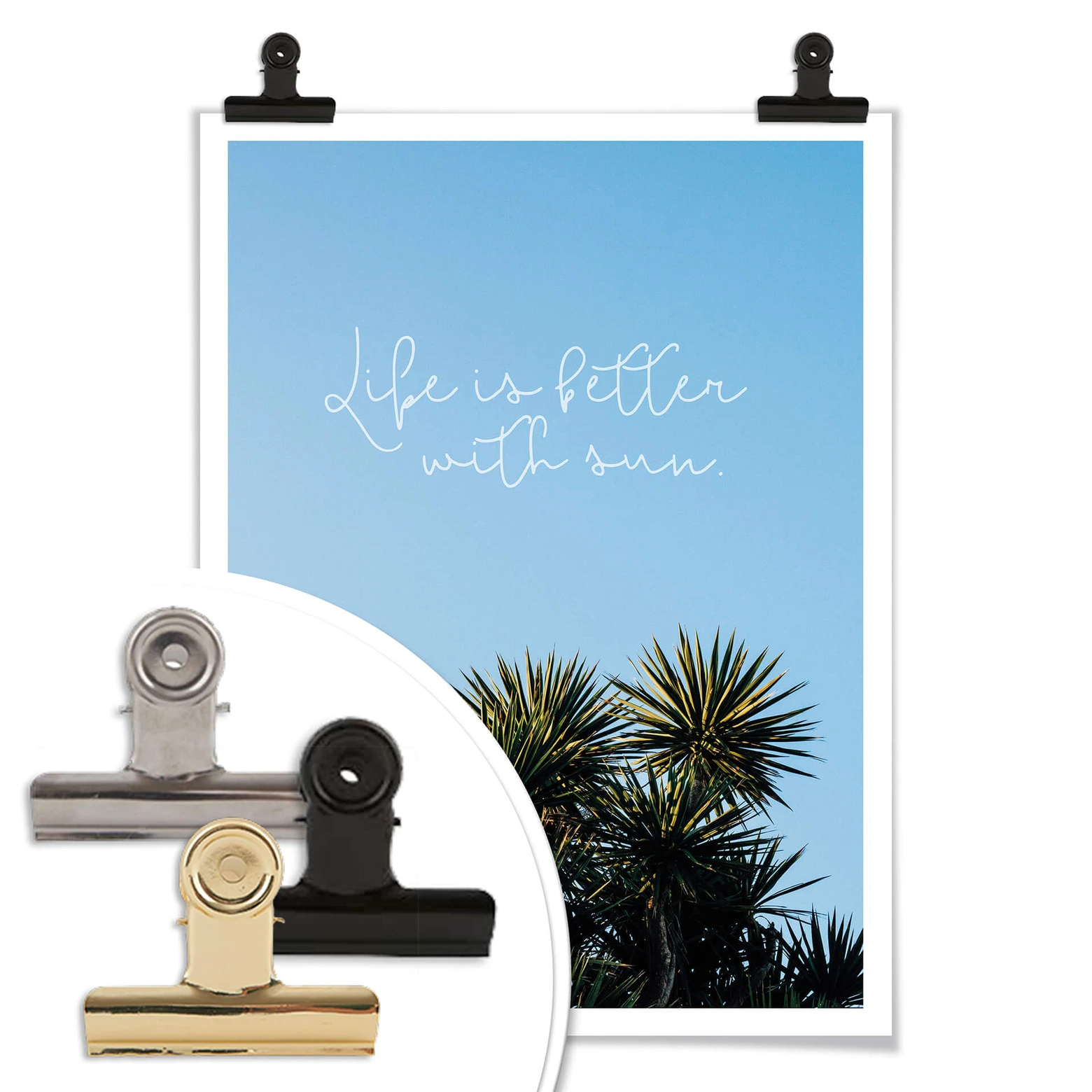 Premiumposter - Life is better with sun | wall-art.de