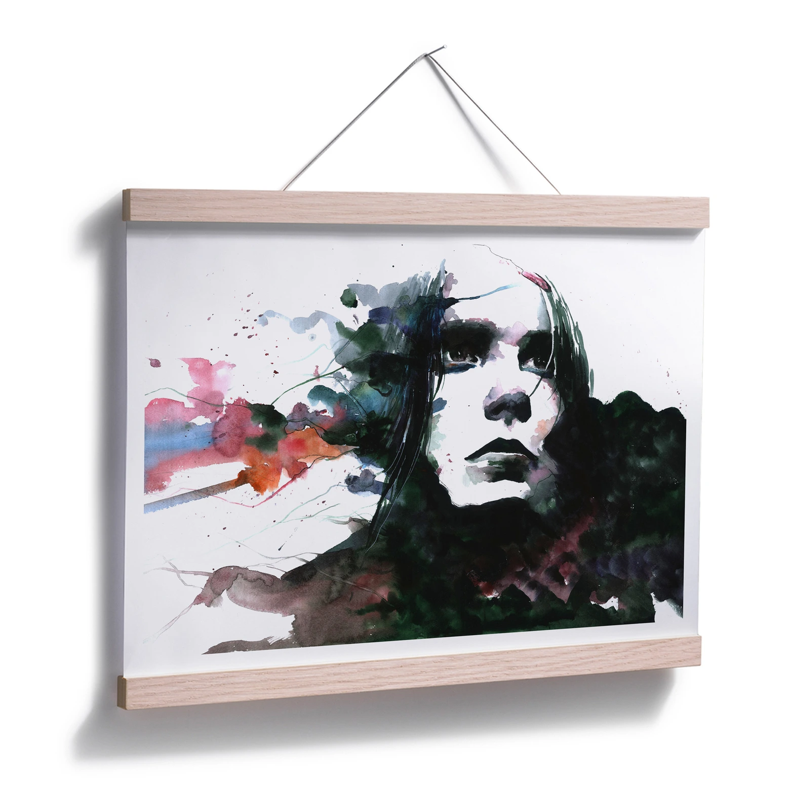 Poster Watercolour Face 01 | wall-art.de