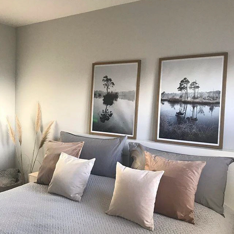 Poster-Set mit Bilderrahmen Herbstidylle (2er Set) | wall-art.de