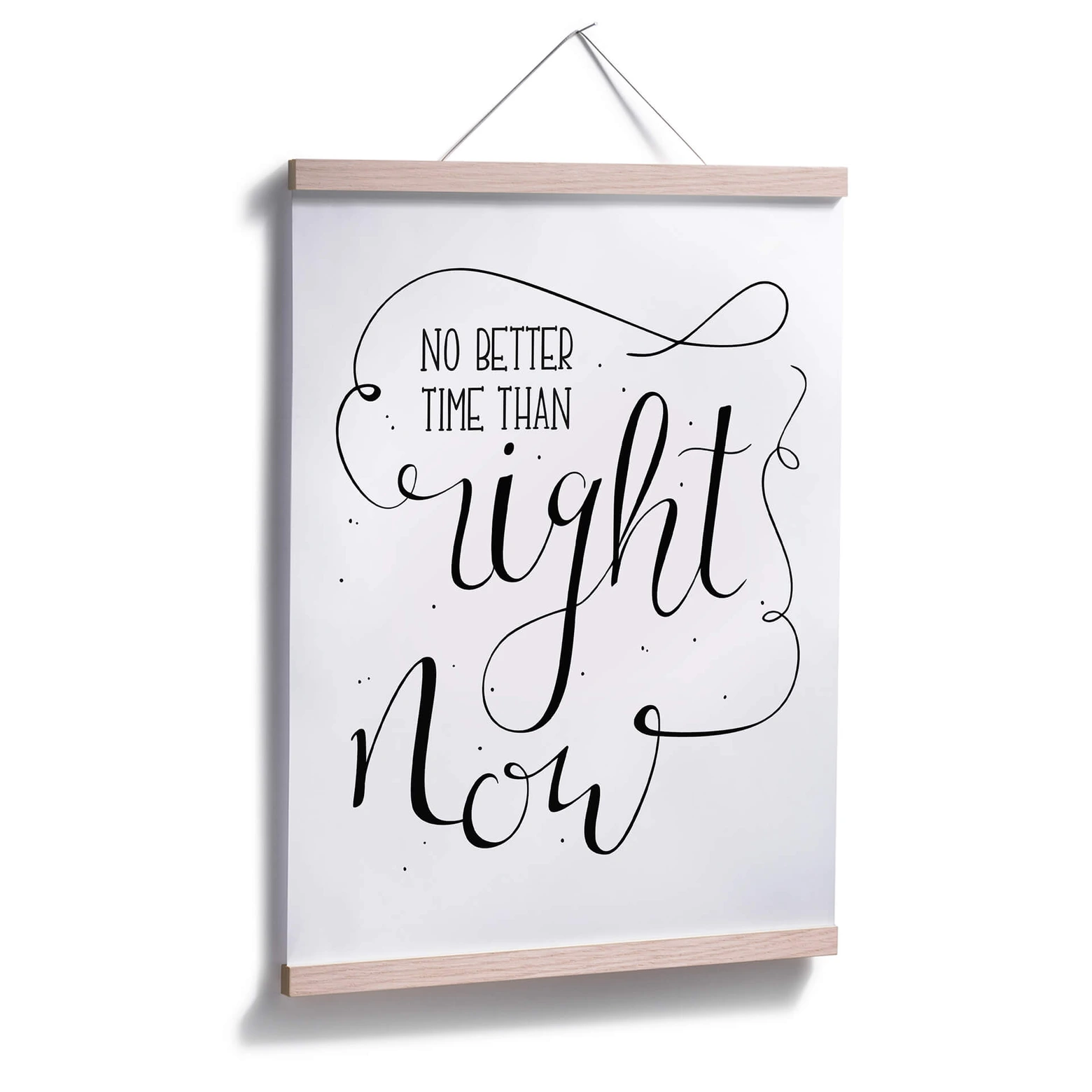 Poster Right now - weiß | wall-art.de