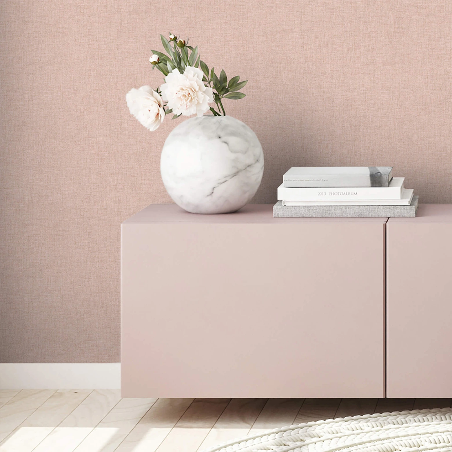 Livingwalls Vliestapete New Walls Tapete Uni rosa | wall-art.de