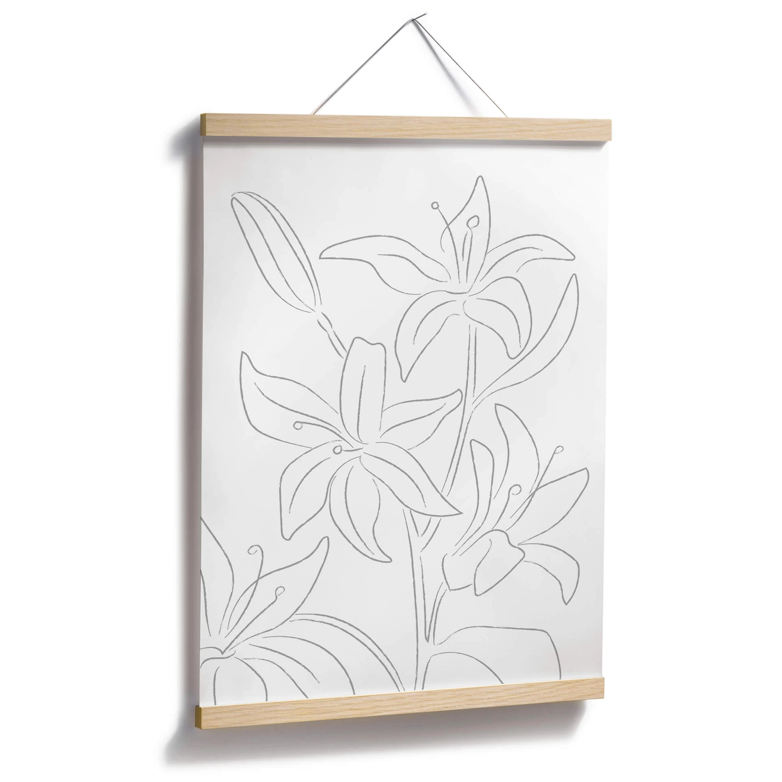 Poster 1X Studio - Line Art Floral - Minimalistische Blumen | wall-art.de