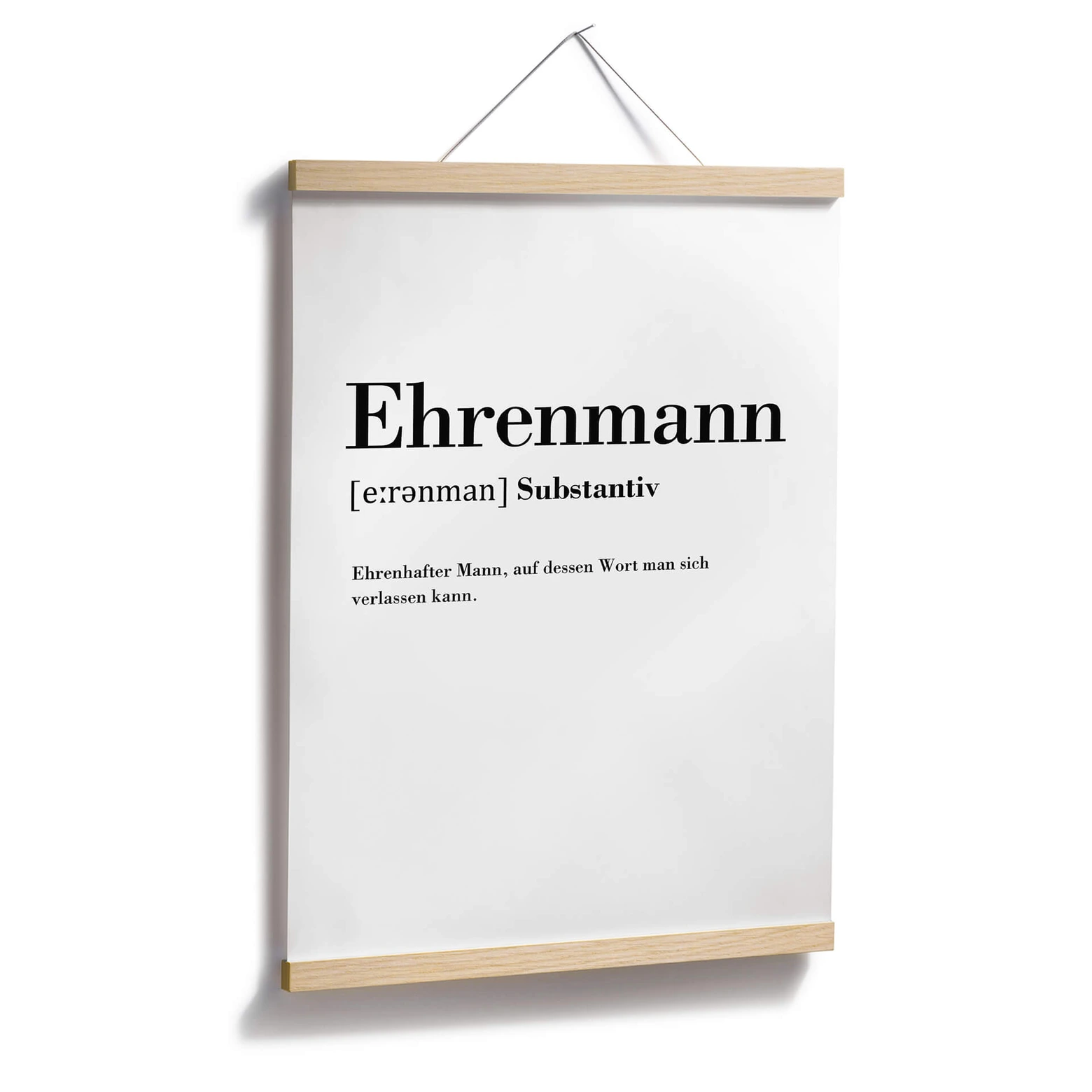 Poster Grammatik - Ehrenmann | wall-art.de