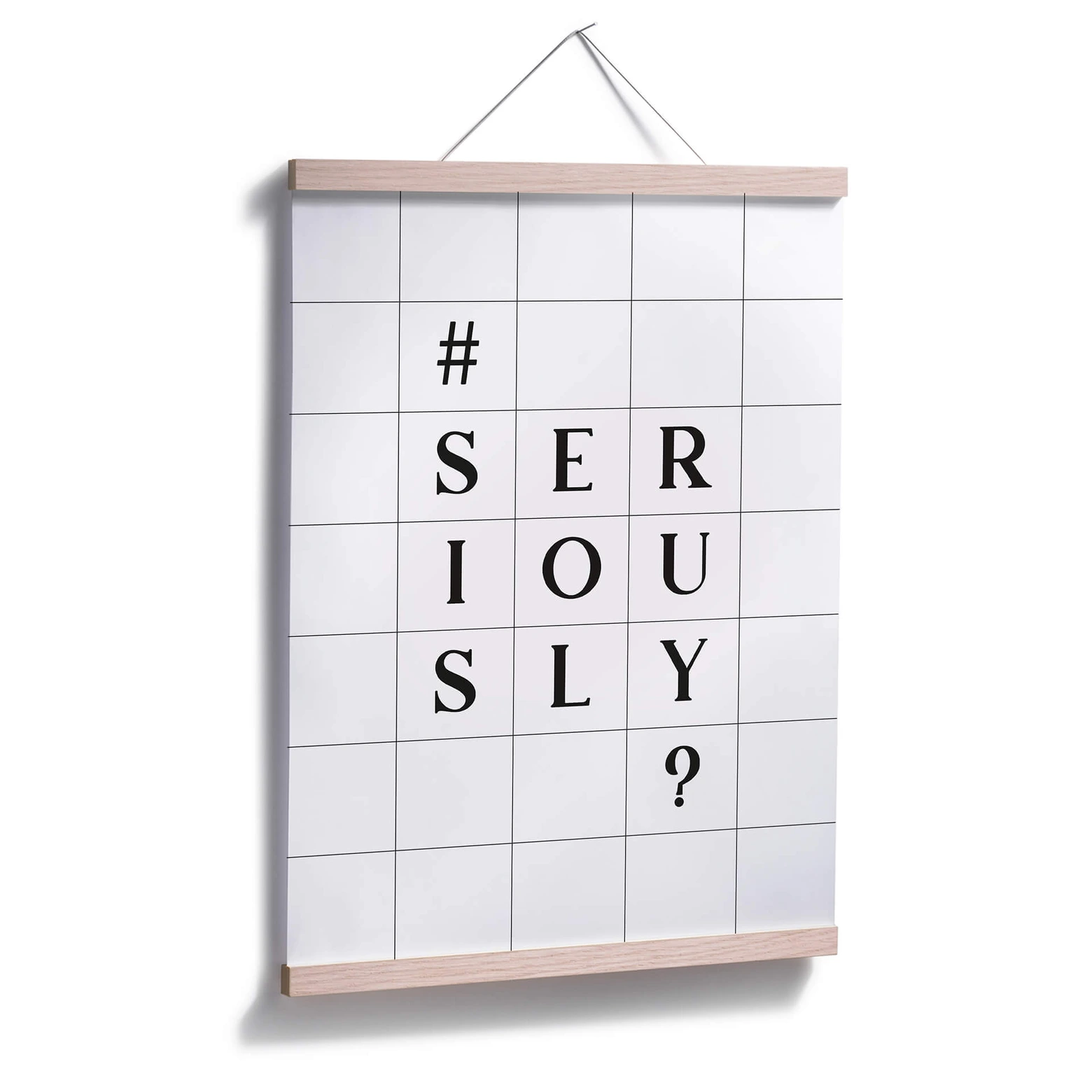 Poster mit Raster - Seriously | wall-art.de