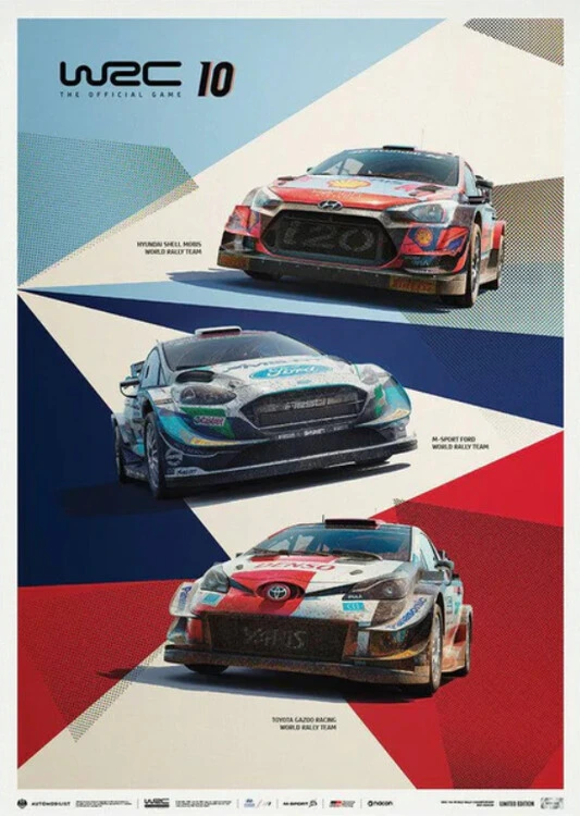 Poster WRC 10 - Stampa della copertina ufficiale del gioco (50 x 70 cm ...