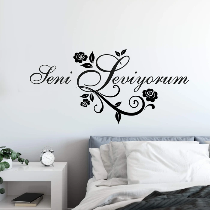Sticker mural - Seni Seviyorum | wall-art.fr