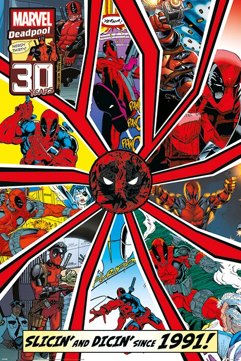 Poster, Filmposter Deadpool - Shattered 61x91,5 cm | wall-art.de