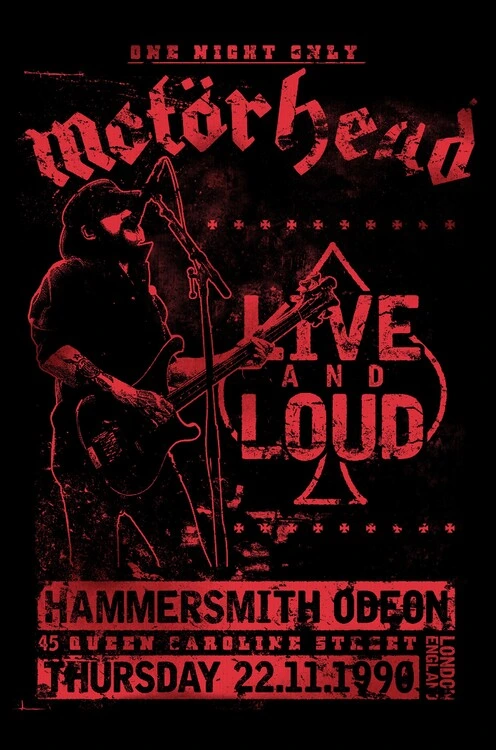 Musik Poster Motorhead - Live and Loud 61x91,5 cm | wall-art.de