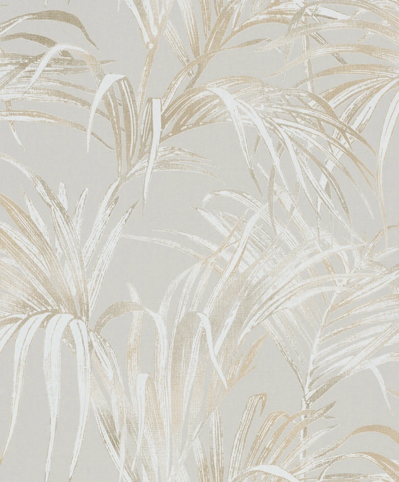 Bloemen behang vliesbehang Novamur Kylie beige | wall-art.nl