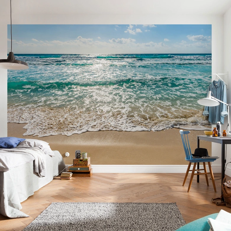 Fotobehang Papierbehang Seaside | wall-art.nl