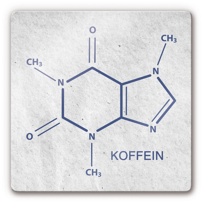 Die chemische Koffein Formel als Zimmerdekoration | wall-art.de
