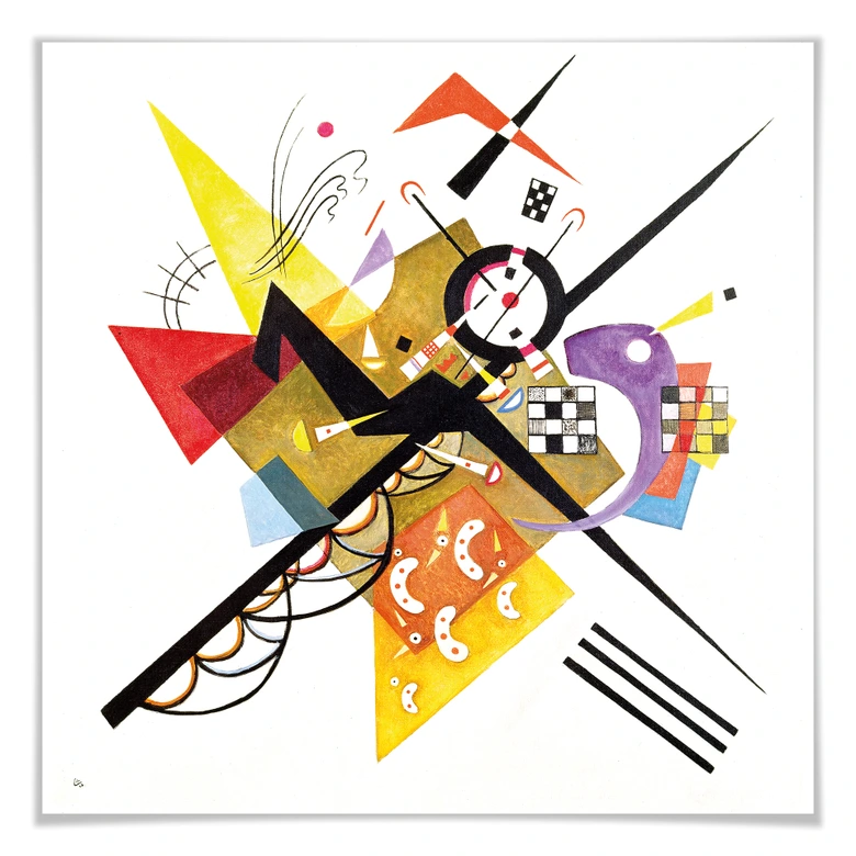 Poster Kandinsky - Auf Weiss II | wall-art.de