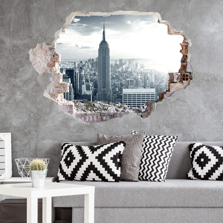 Fabelhafte Wandtattoo Wohnzimmer 3d Bild