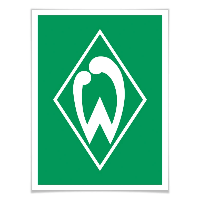 Poster Werder Bremen - Logo | wall-art.de