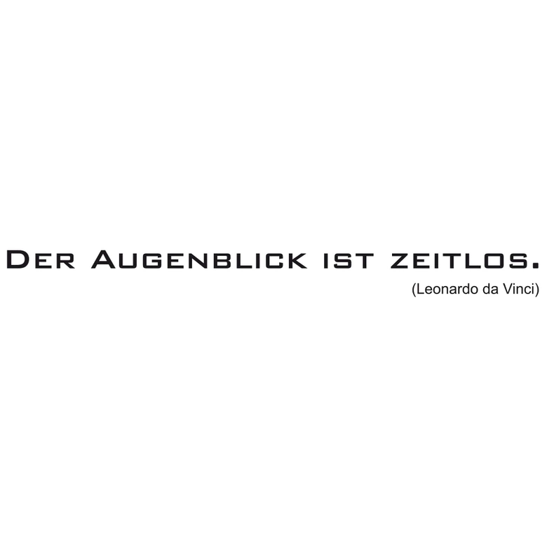 Wandtattoo Der Augenblick ist zeitlos - ein Wandtattoo mit einem ...