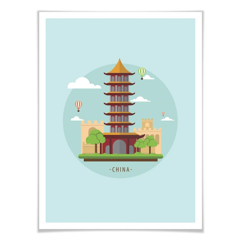 Poster - Visit China | wall-art.de