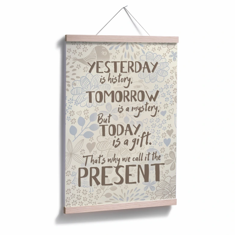 Poster Yesterday is history | wall-art.de