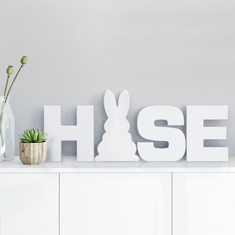3D-Zeichen Hase | wall-art.de