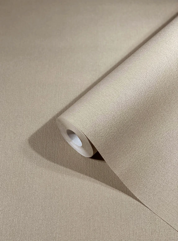 Effen behang, vliesbehang Novamur Jackie beige | wall-art.nl