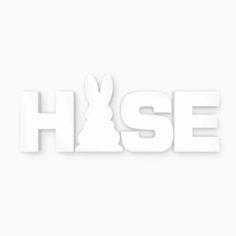 3D-Zeichen Hase | wall-art.de