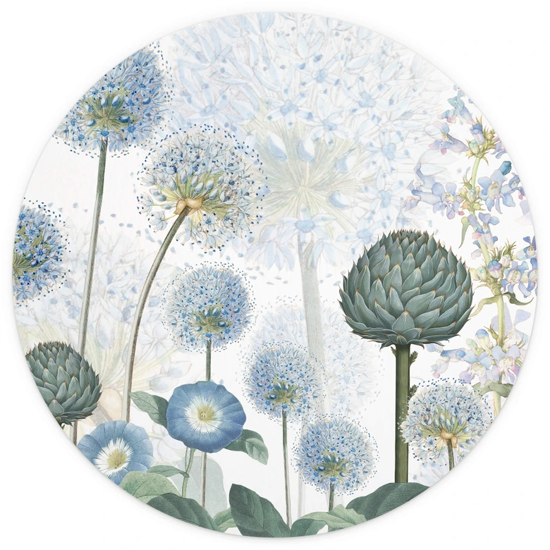 Fototapet - Rundt Sir Edward - Blå vild eng - vliesetapet/selvklæbende ...