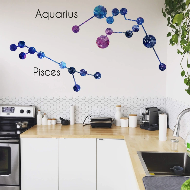 Wandtattoo Sternbild Pisces Fische | wall-art.de