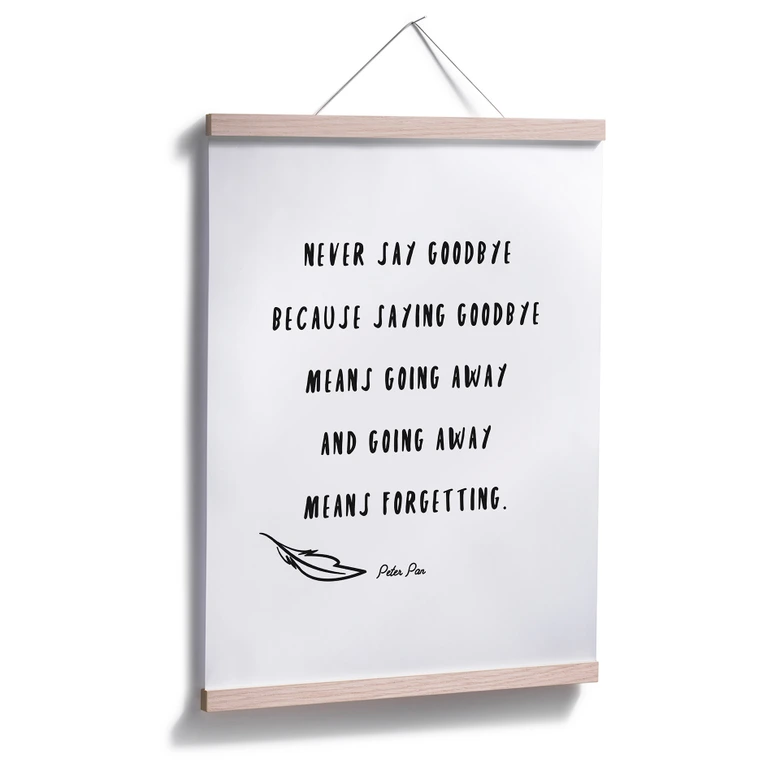 Poster - Never say Goodbye | wall-art.de