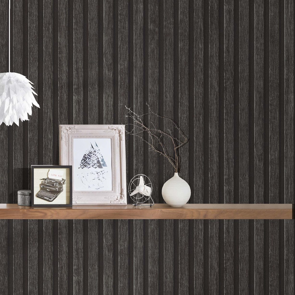 3D Holzpaneele Vliestapete - skandinavische Tapete | wall-art.de