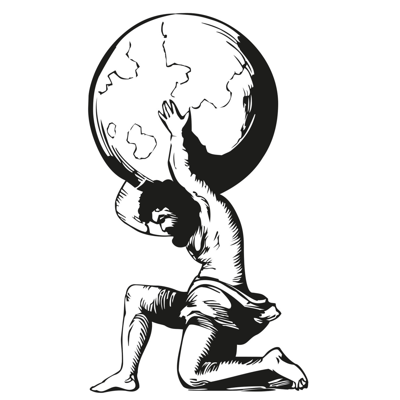 Wandtattoo Atlas | Bilder-Welten