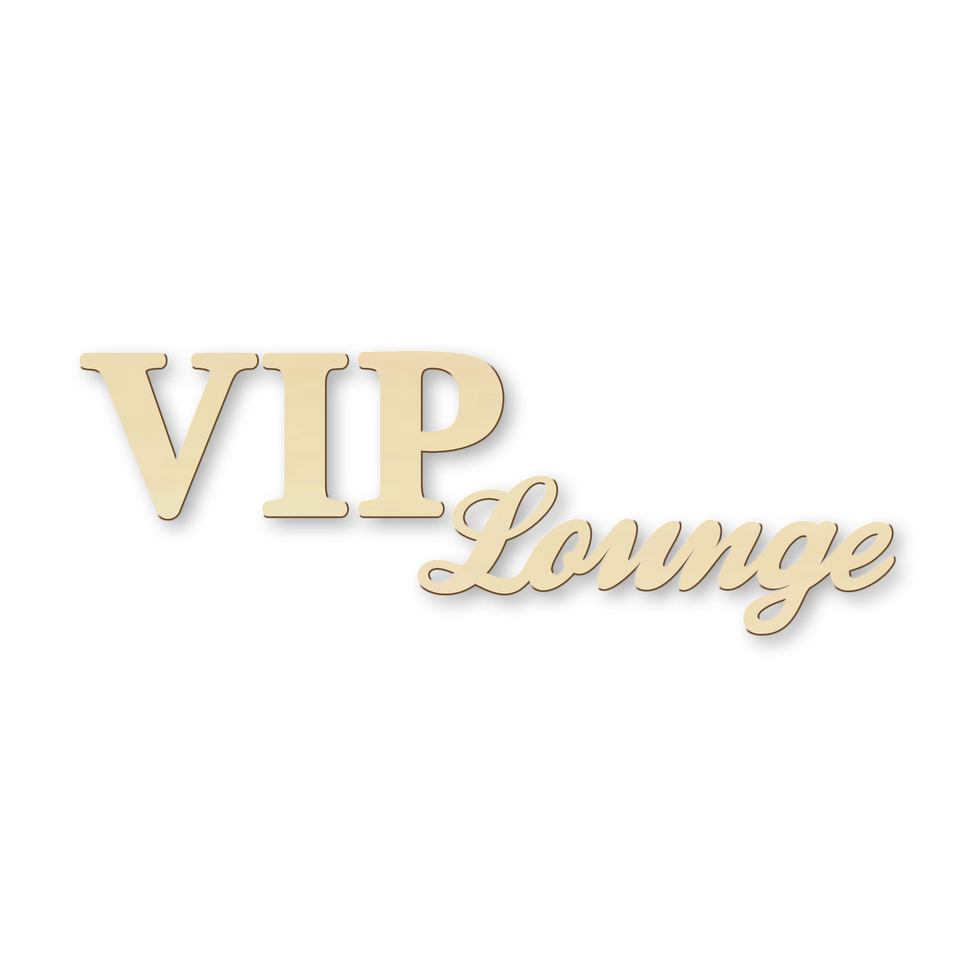 Scritta in legno - VIP-Lounge | wall-art.it