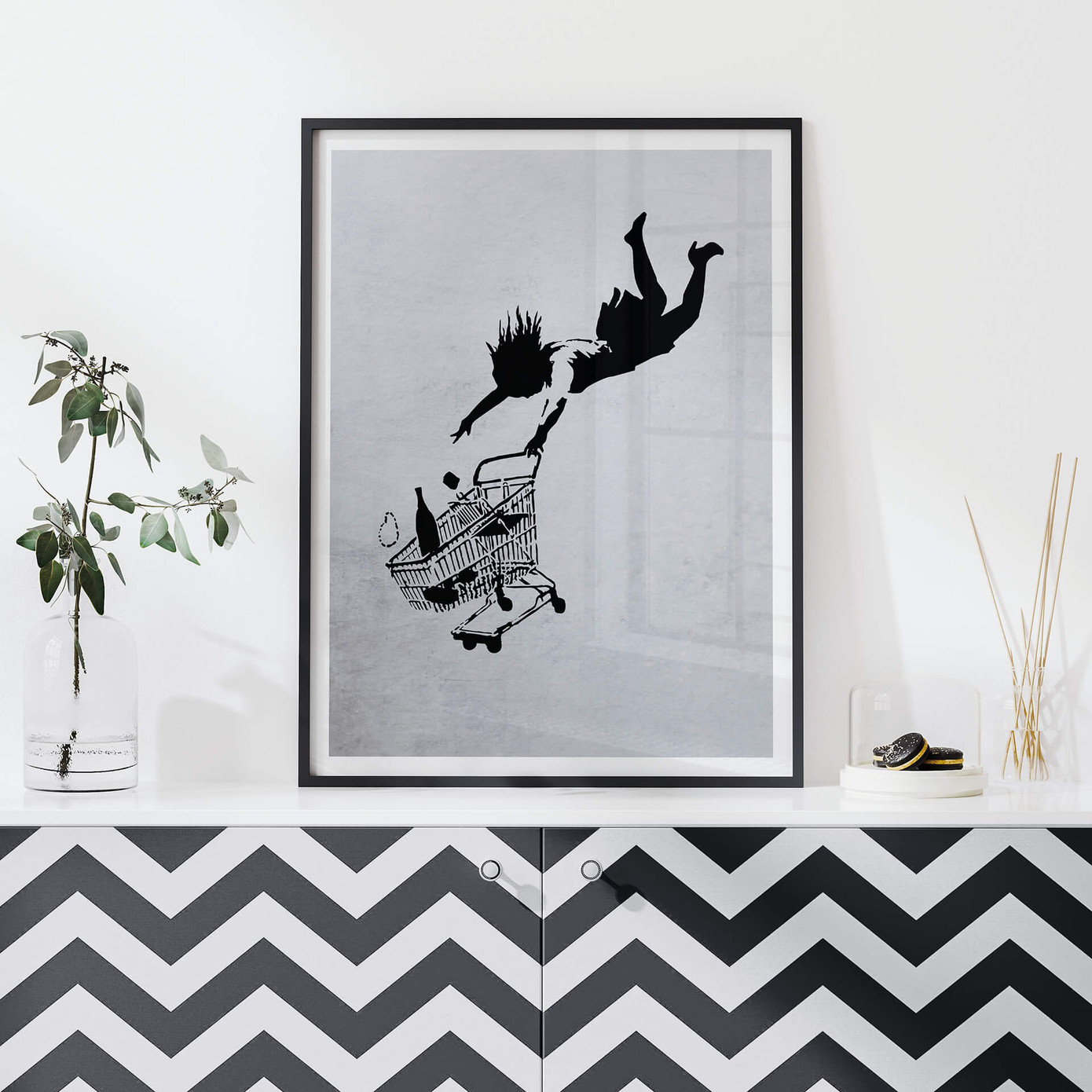 Poster Banksy - Shop Until You Drop | wall-art.de