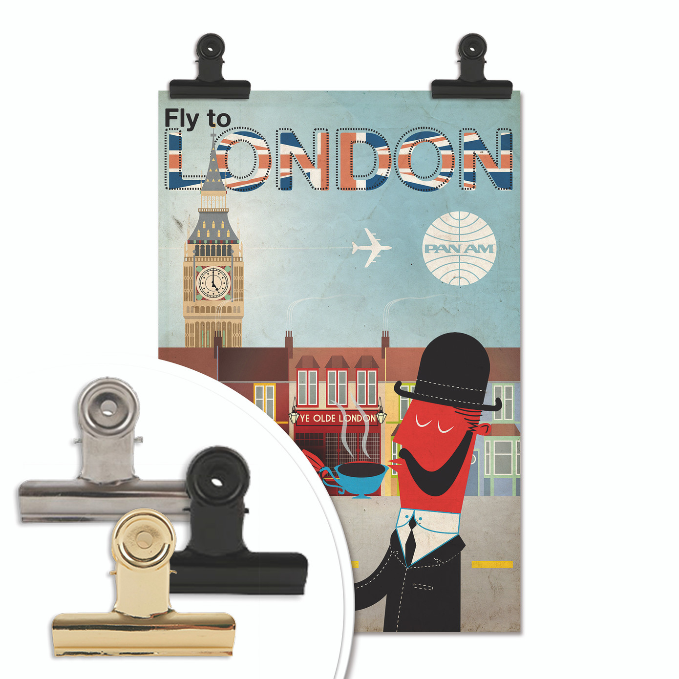 Vintage-Bild von London als Hingucker. | wall-art.de