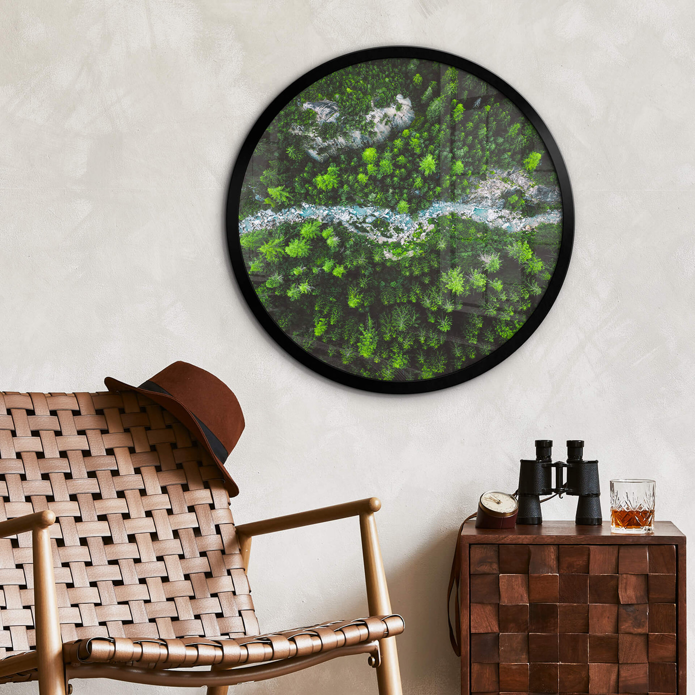 Poster Murko - Mutter Natur - Rund | wall-art.de