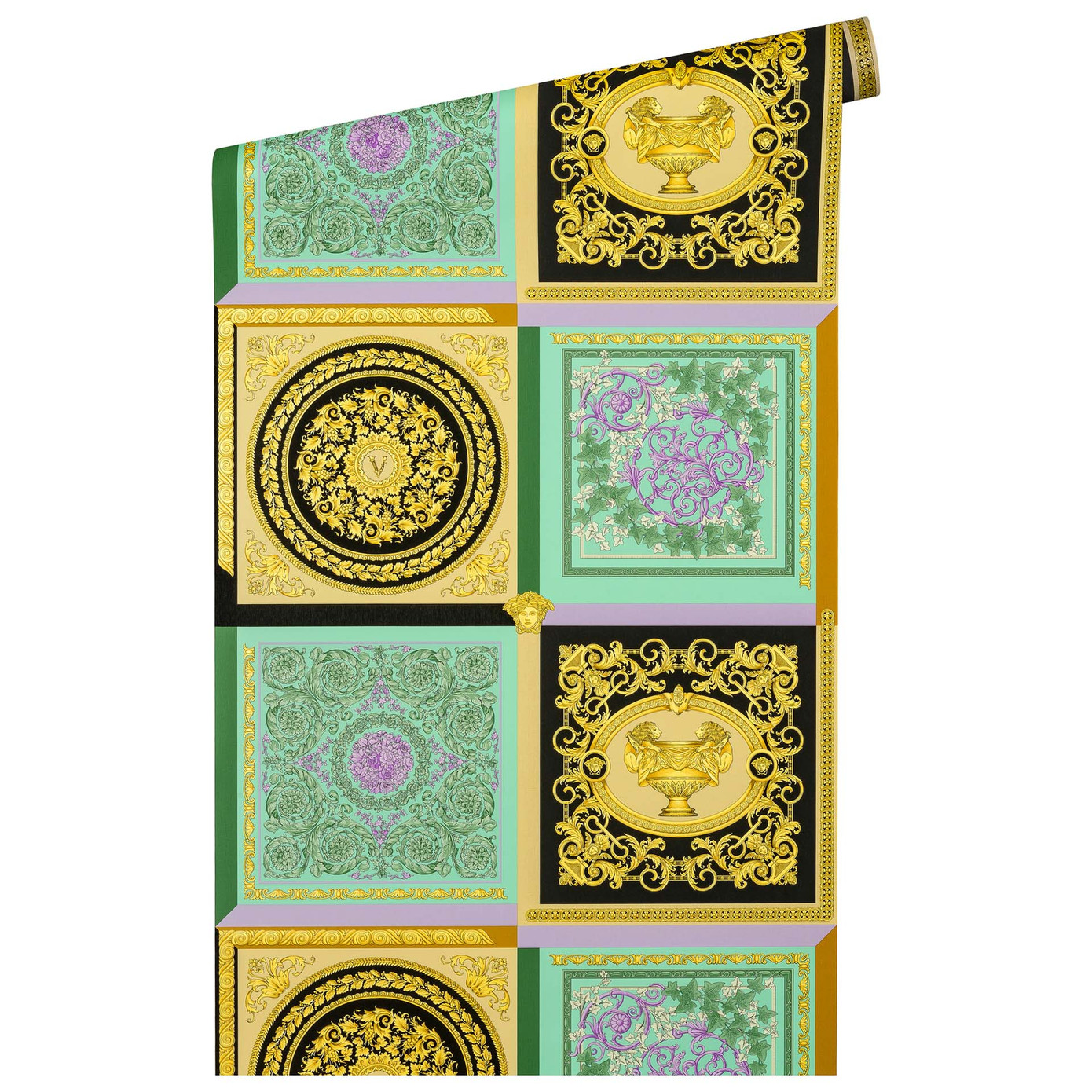 Versace Home Luxus Barock Tapete Designer Muster Vliestapete Gold ...