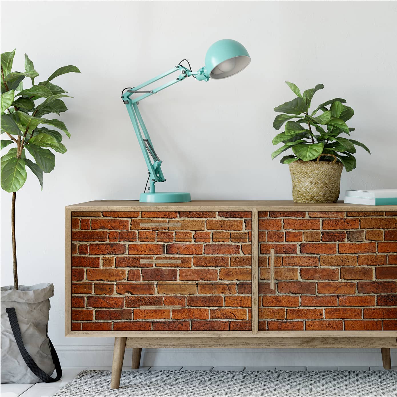 Wallprint Ziegelsteinmauer Panorama - exklusive Wanddekoration | wall ...