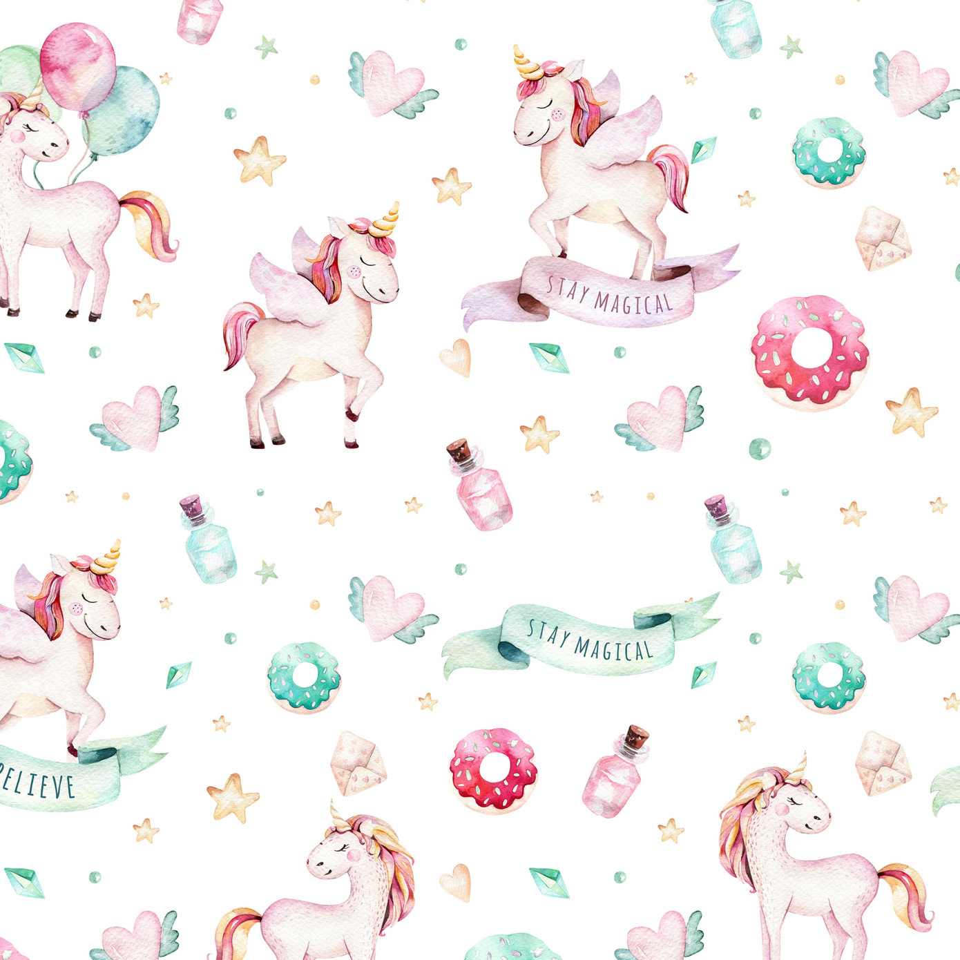 Möbelfolie Kvilis - Sweet Unicorns 02 | wall-art.de