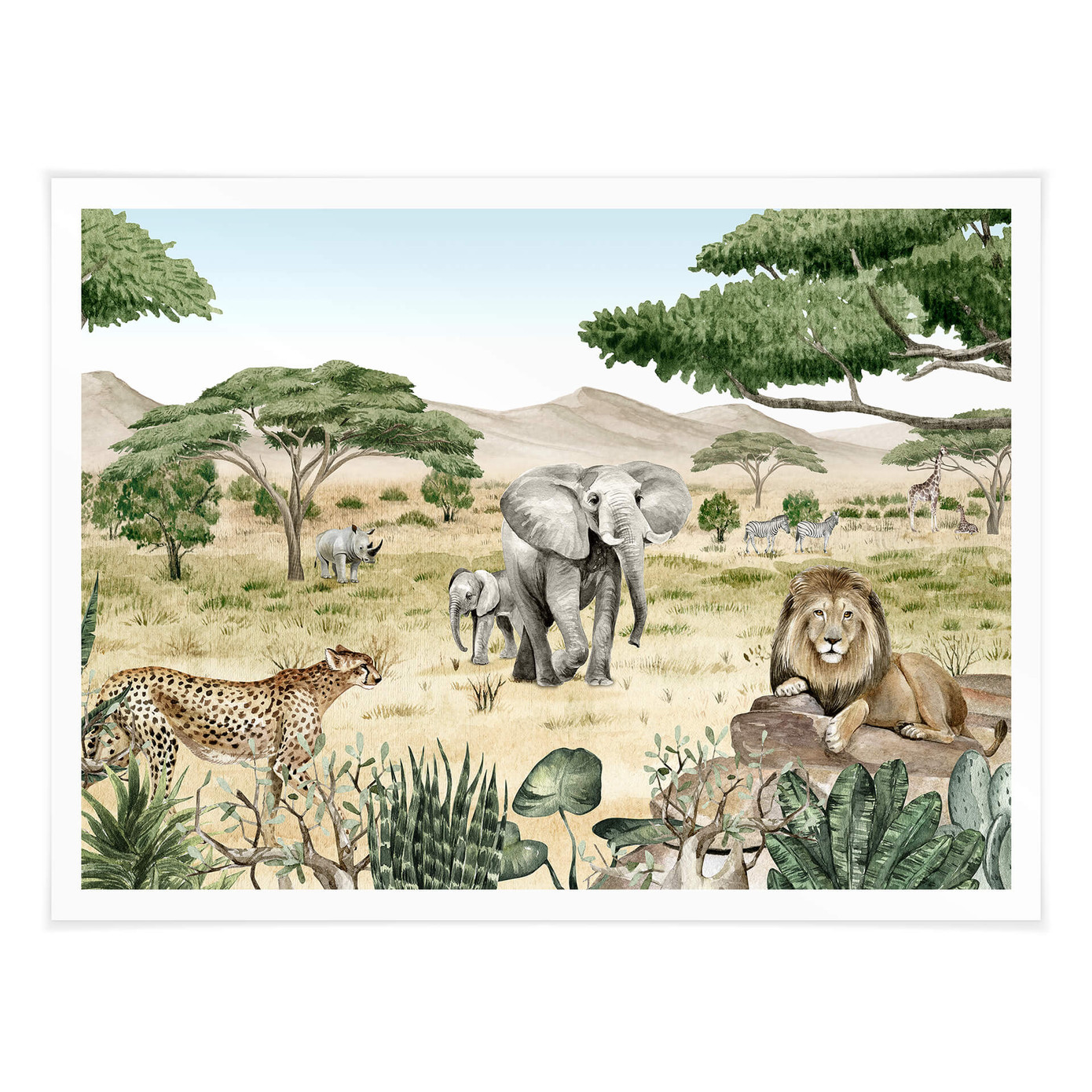 Poster Kikki Belle - Die Savanne | wall-art.de
