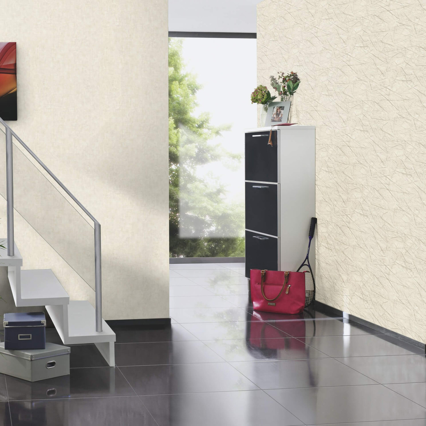 Rasch Vliestapete Factory IV in Rostoptik offwhite 429213 | wall-art.de