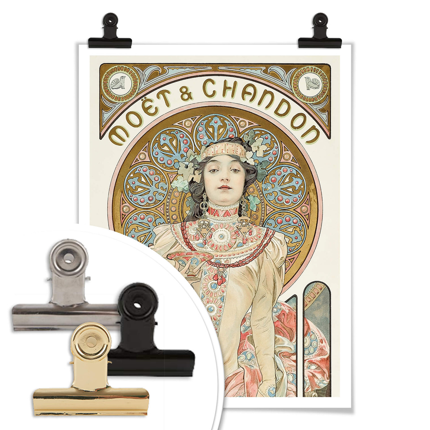 Poster - Mucha - Moët and Chandon: Dry Imperial - Panorama | wall-art.fr