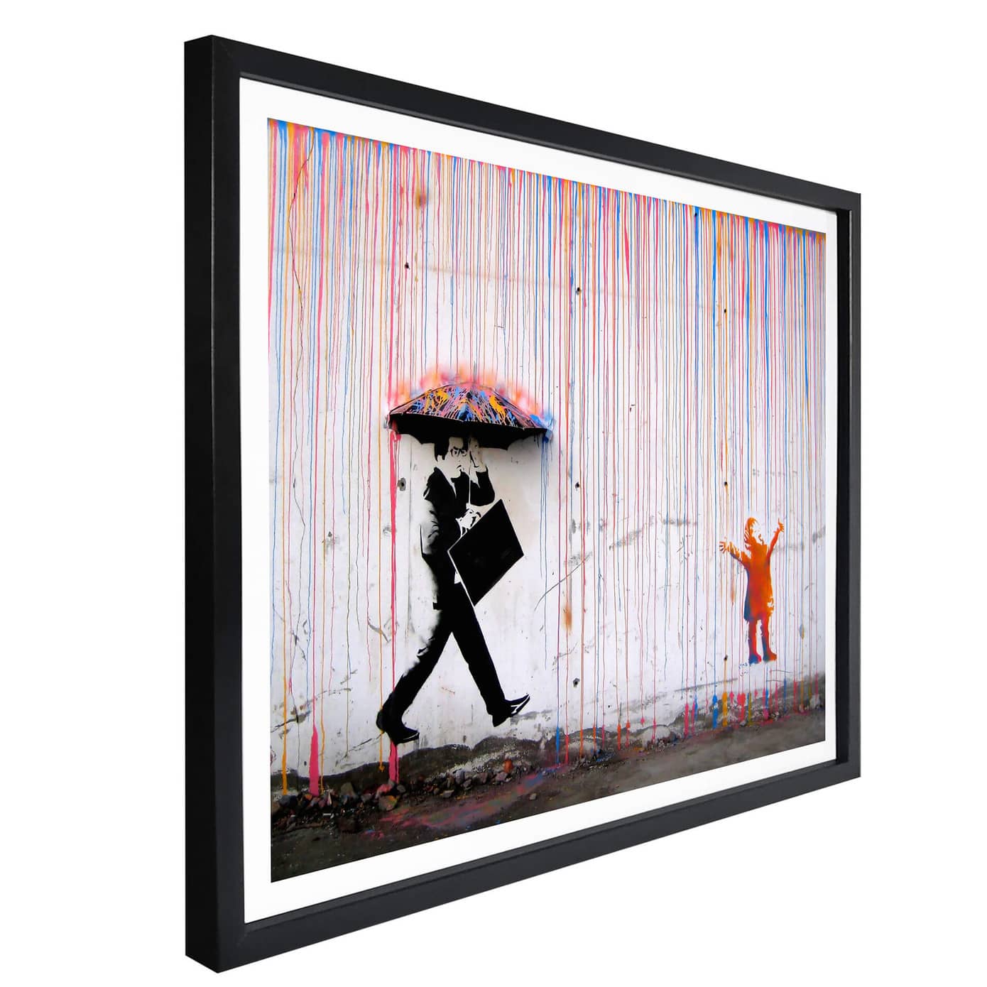 Poster Banksy - Coloured Rain | wall-art.nl