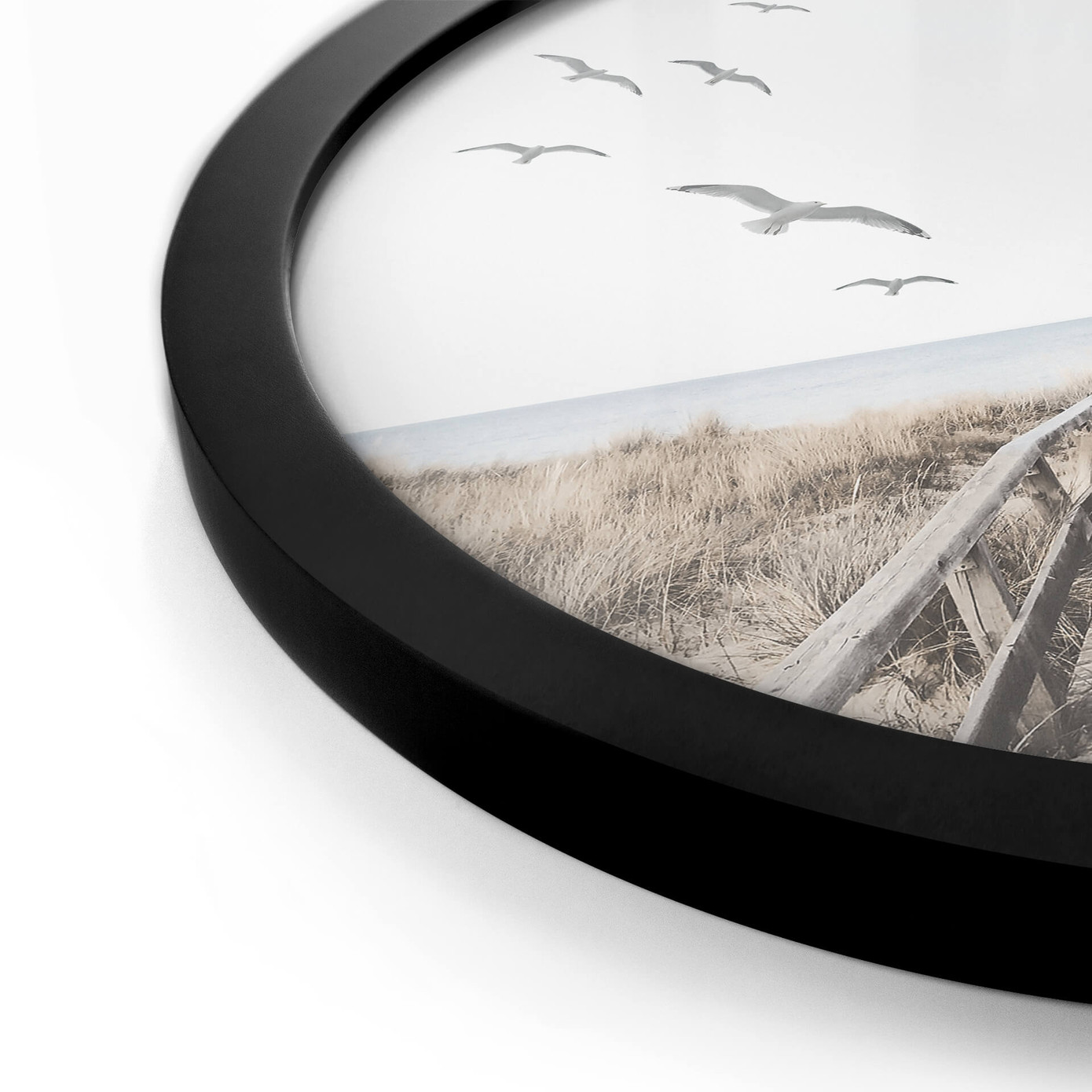 Ronde Poster Uitzicht op de Baltische Zee | wall-art.nl