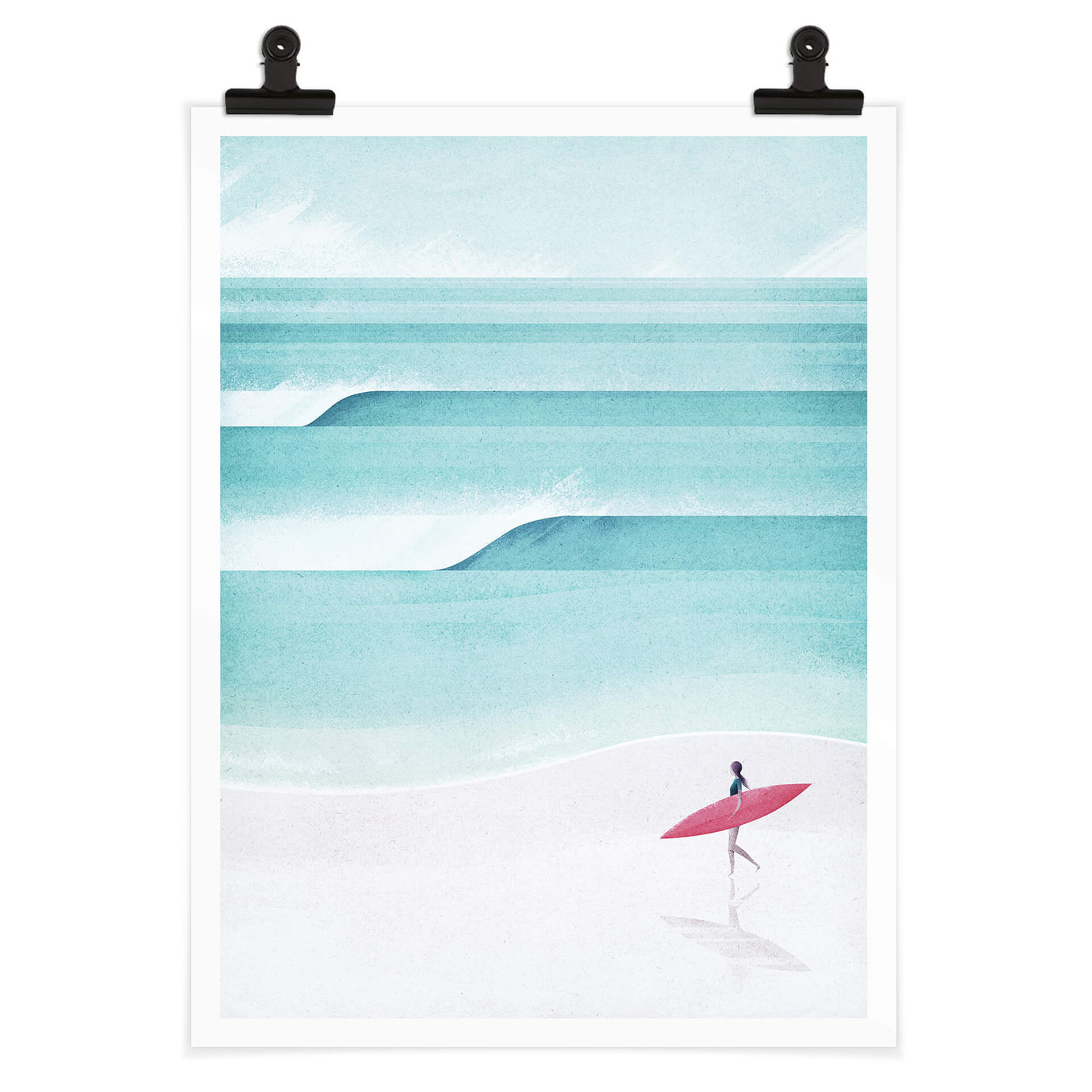Poster Rivers - Surf Girl | wall-art.de