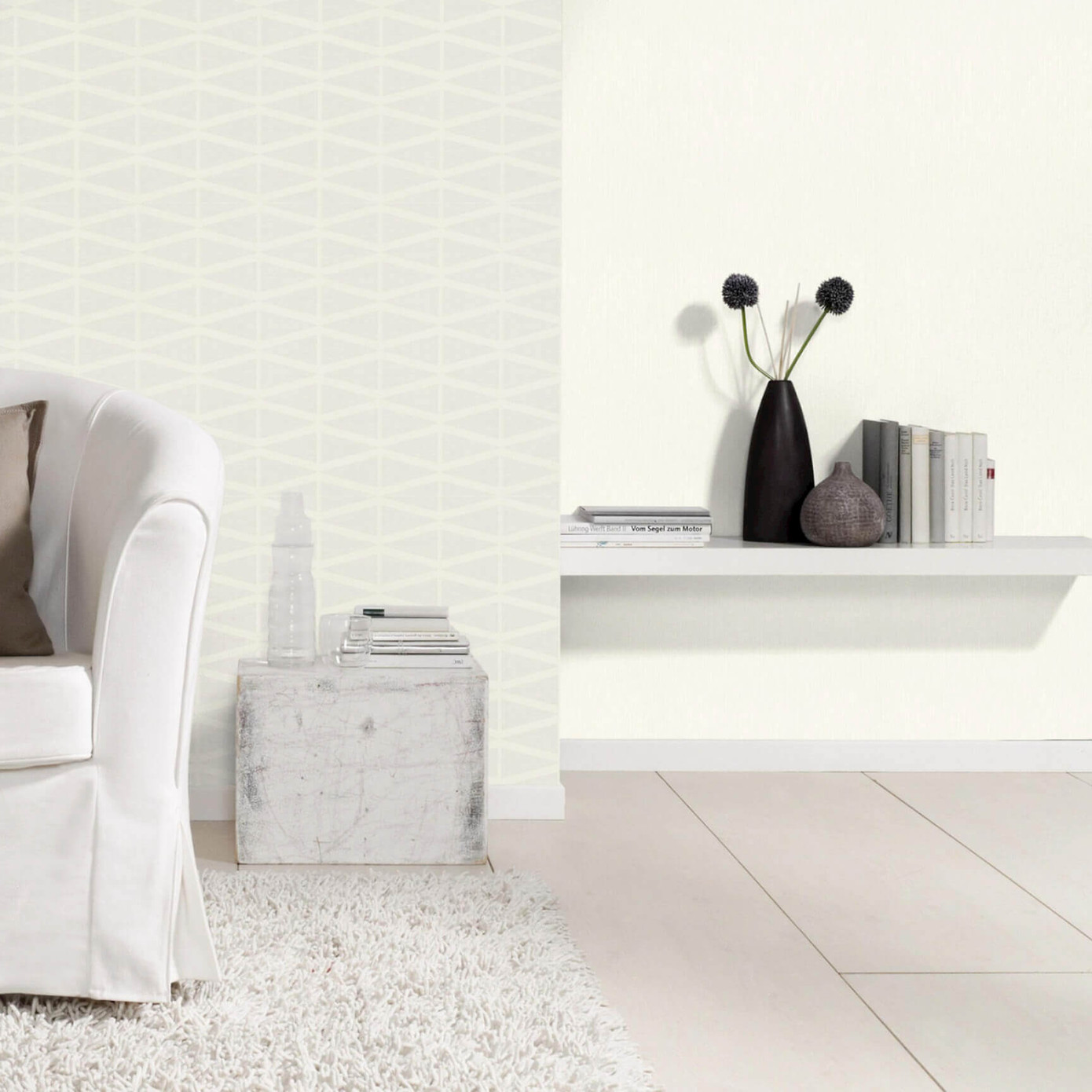 Rasch Vliestapete Berlin altweiß 532807 | wall-art.de