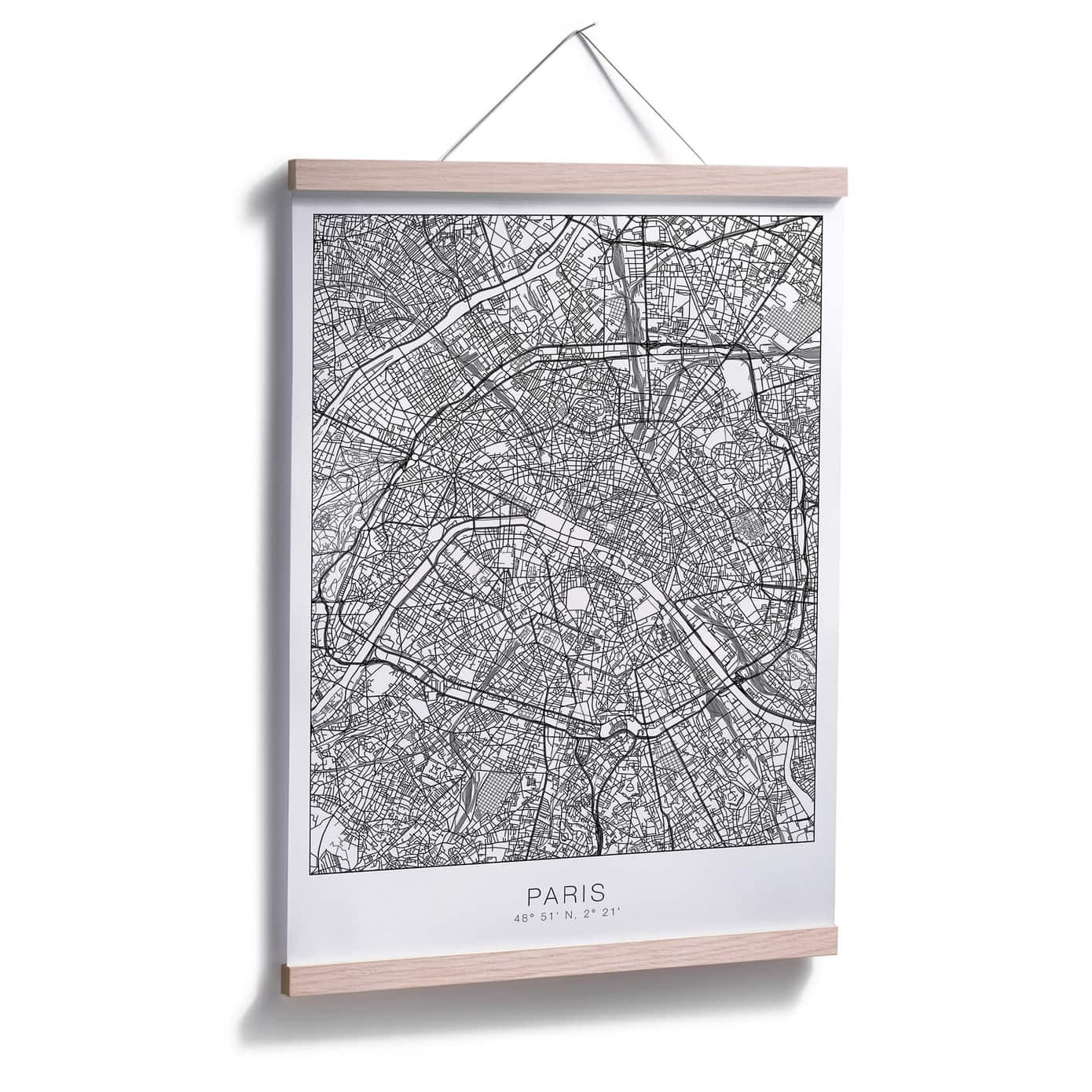 Poster Plan de Paris | wall-art.fr