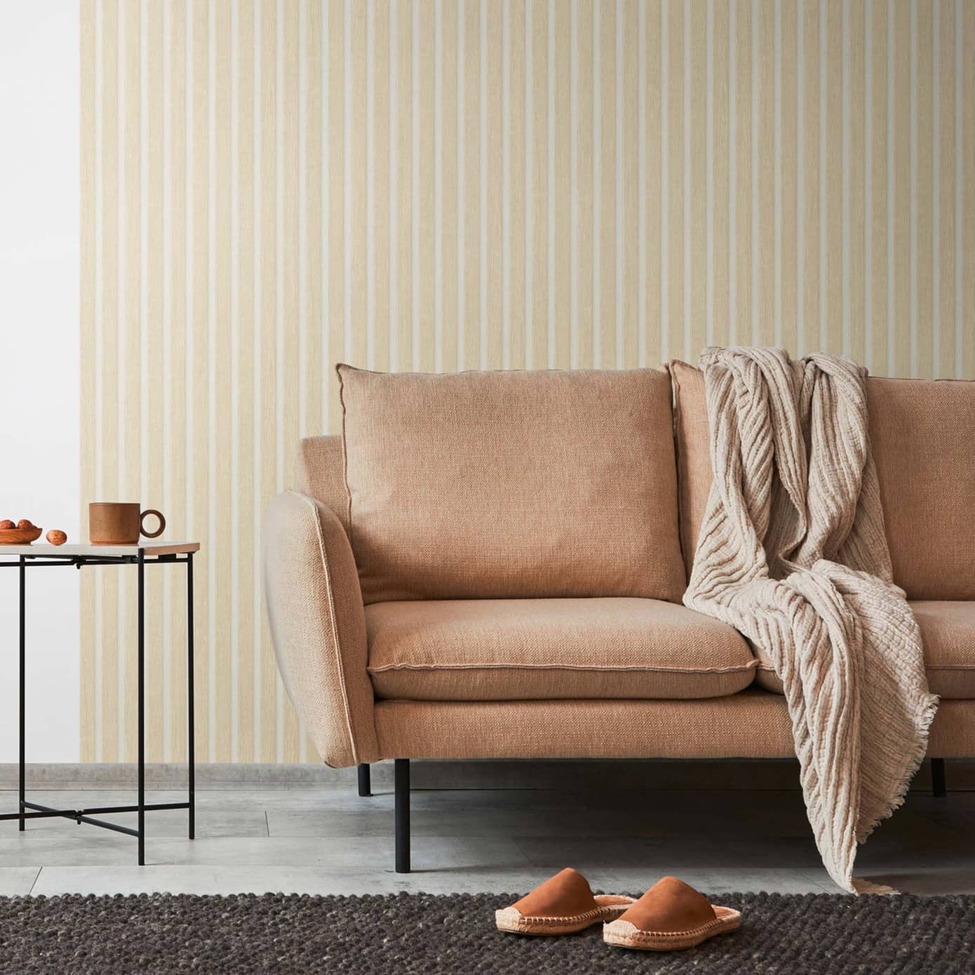 Lamellenlook Behang, Houten Panelen Look Vliesbehang van A.S. Création ...