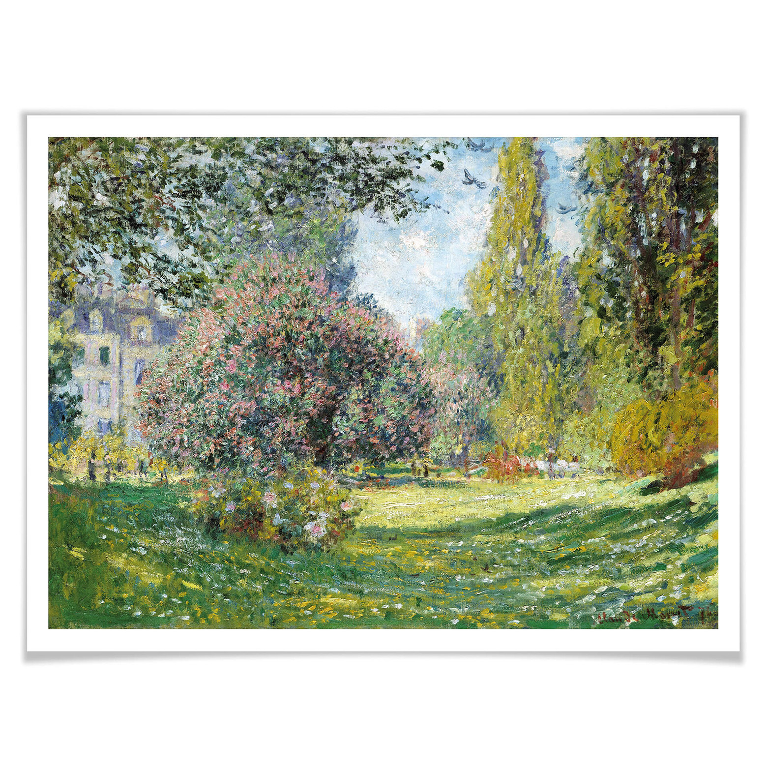 Poster Monet - Der Park Monceau | wall-art.de